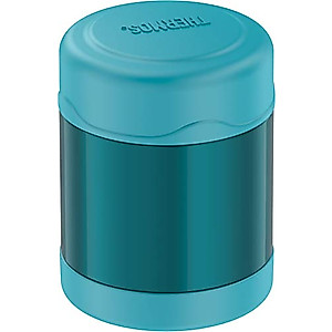 THERMOS FUNTAINER 10 Ounce Stainless Steel Vacuum Insulated Kids Food Jar, Teal