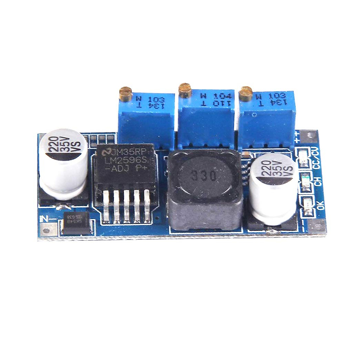 HiLetgo 2pcs LM2596 DC-DC Adjustable Step Down Power Module 7V-35V to 1.25V-30V 3A
