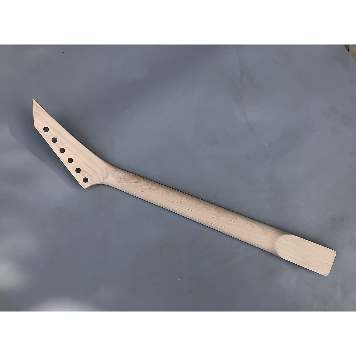 Maple Guitar Neck 24Fret 25.5inch Rosewood Fretboard Shark Fin Inlay Bolt One Heel Reversed head