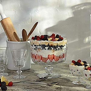 Artland A Pearl Ridge Trifle Bowl, 88 oz, Glass