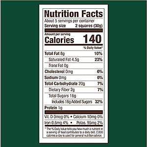 Ghirardelli, Dark Chocolate Mint Filled Squares, 5.32oz (Pack of 3)