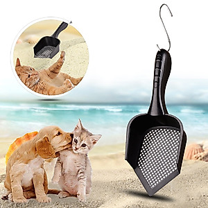 DHXYZZB Cat Litter Scoop, Small Holes 3.0MM Fine Litter Scooper Shovel for Cat Dog Rabbits Hamster Snake Sifter Scoops PVC Non-Toxic