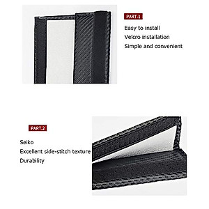 PRACHY 2pcs Compatible with Volvo Seat Belt Covers and headrest Fit for S60 V60 S90 V90 XC40 XC60 XC90 (Shoulder Protection)