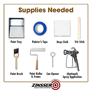 Rust-Oleum Zinsser 03504 Cover Stain Interior/Exterior Oil Primer Sealer, 1-Quart, White