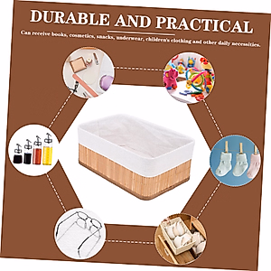 LALAFINA 3pcs Storage Basket Household Table Basket Household Desk Basket Office Desk Basket Office Accessory Home Accessory Household Desk Organizers Desktop Baskets