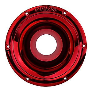 PRV AUDIO 2 Inch Exit Horn Waveguide WGP14-50 RED CR for Bolt On Compression Drivers - UV resistant Chrome Finish - Red Chrome Color (Single)