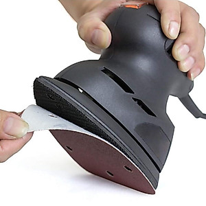 Coceca Mouse Detail Sander Sandpaper Sanding Paper Assorted Sanding Pads 40 80 120 180 240 Grits (50pcs Mouse Sandpaper)