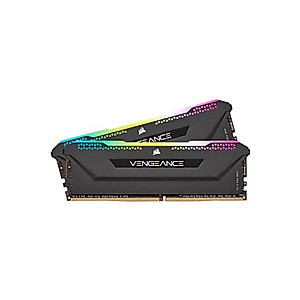 Corsair Vengeance RGB Pro SL 16GB (2x8GB) DDR4 3200 (PC4-25600) C16 Desktop memory – Black (CMH16GX4M2E3200C16)