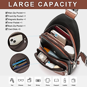 CLUCI Small Sling Bag For Women Bundles With Fanny Pack