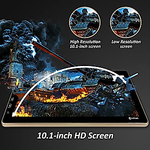 Double Din Car Stereo - Corehan 10 inch Touchscreen Car Radio Bluetooth Multimedia Player with Backup Camera Compatible with Wireless Carplay, Wireless Android Auto, Mirror Link