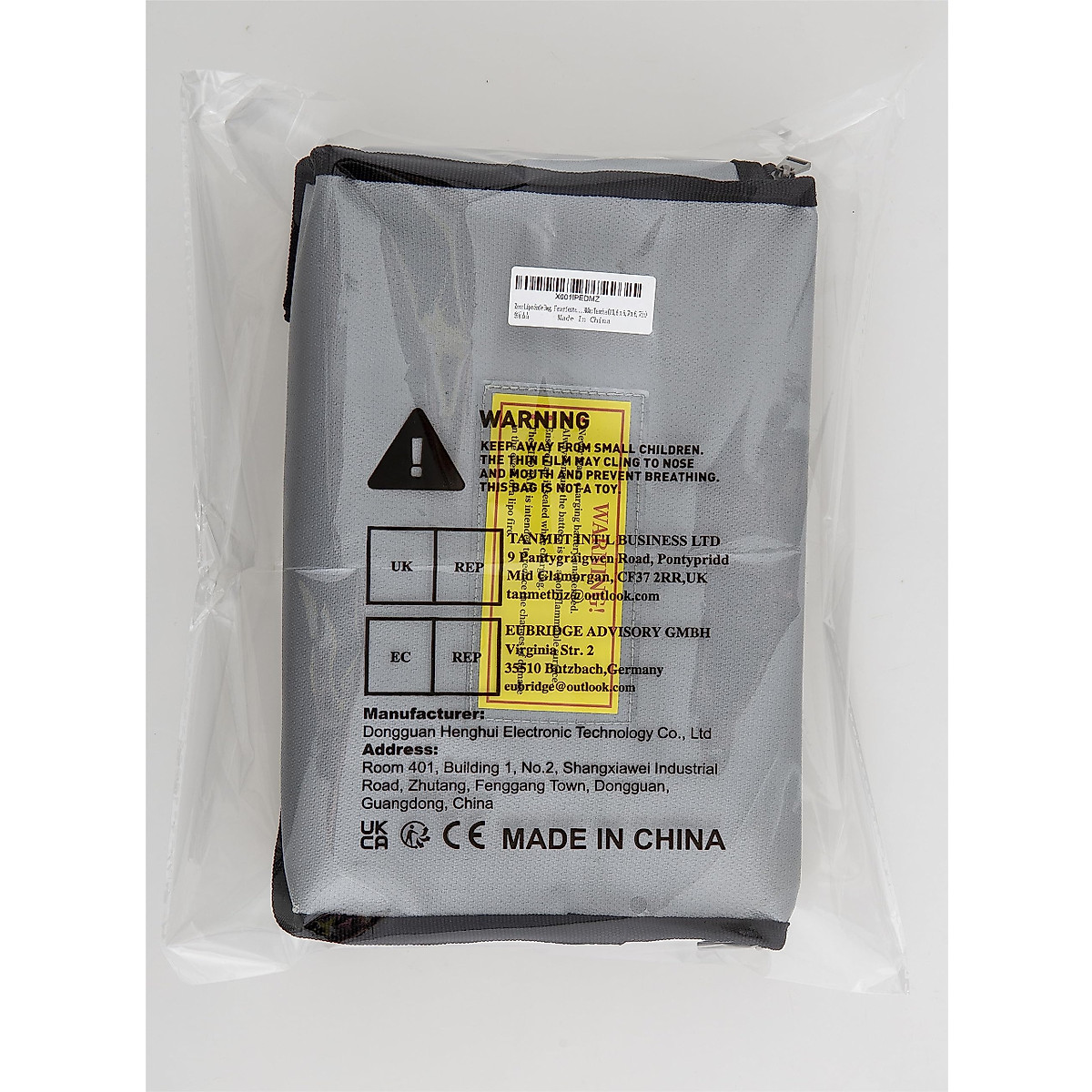 Zeee Lipo Safe Bag Battery Fireproof Bag Large Capacity Storage Guard Battery Safe Pouch for Storage Charging - 10 Cell Adjustable Battery Safe Bag(10.6x6.7x6.7in)