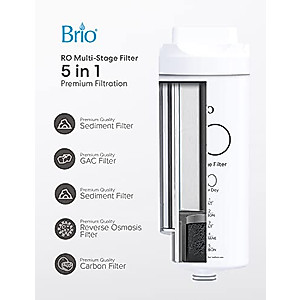 Brio Amphora Reverse Osmosis Under Sink Filtration System