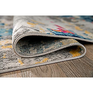 Rugshop Sky Collection Transitional Abstract Area Rug 7'10" x 10' Multi