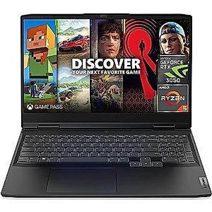 Lenovo 2023 Newest IdeaPad Gaming 3 Laptop, 15.6" FHD IPS Display, AMD Ryzen 5 6600H(Beats i5-12400), GeForce RTX 3050, 16GB DDR5 RAM, 512GB SSD, Wi-Fi6, Keyboard Backlit, Windows 11 Home, ‎Onyx Grey
