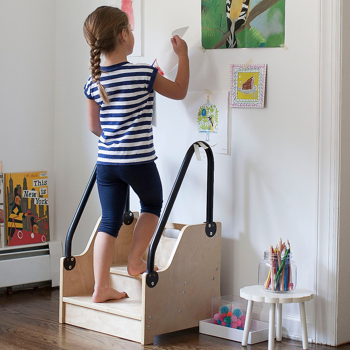 Little Partners Reach Up! Step Stool (Natural)