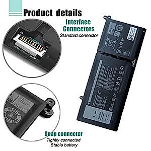 G91J0 41Wh Battery Replacement for Dell Latitude 3320 3330 3420 3520 Inspiron 3510 3511 3515 5310 5410 5418 5510 5515 5518 14 Plus 7420 7415 2-in-1 Vostro 3510 3515 3511 5310 5510 Series V6W33 TN70C