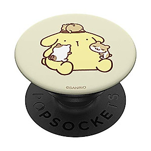 Pompompurin Hugging Hamsters PopSockets PopGrip: Swappable Grip for Phones & Tablets