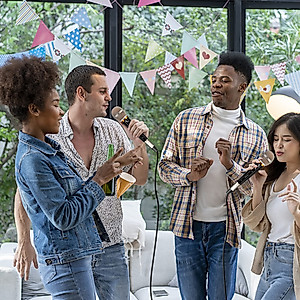 Marengo Handheld Dynamic Microphone for Karaoke Singing, Wired XLR Microphone with On and Off Switch and 13ft Detachable XLR Cable