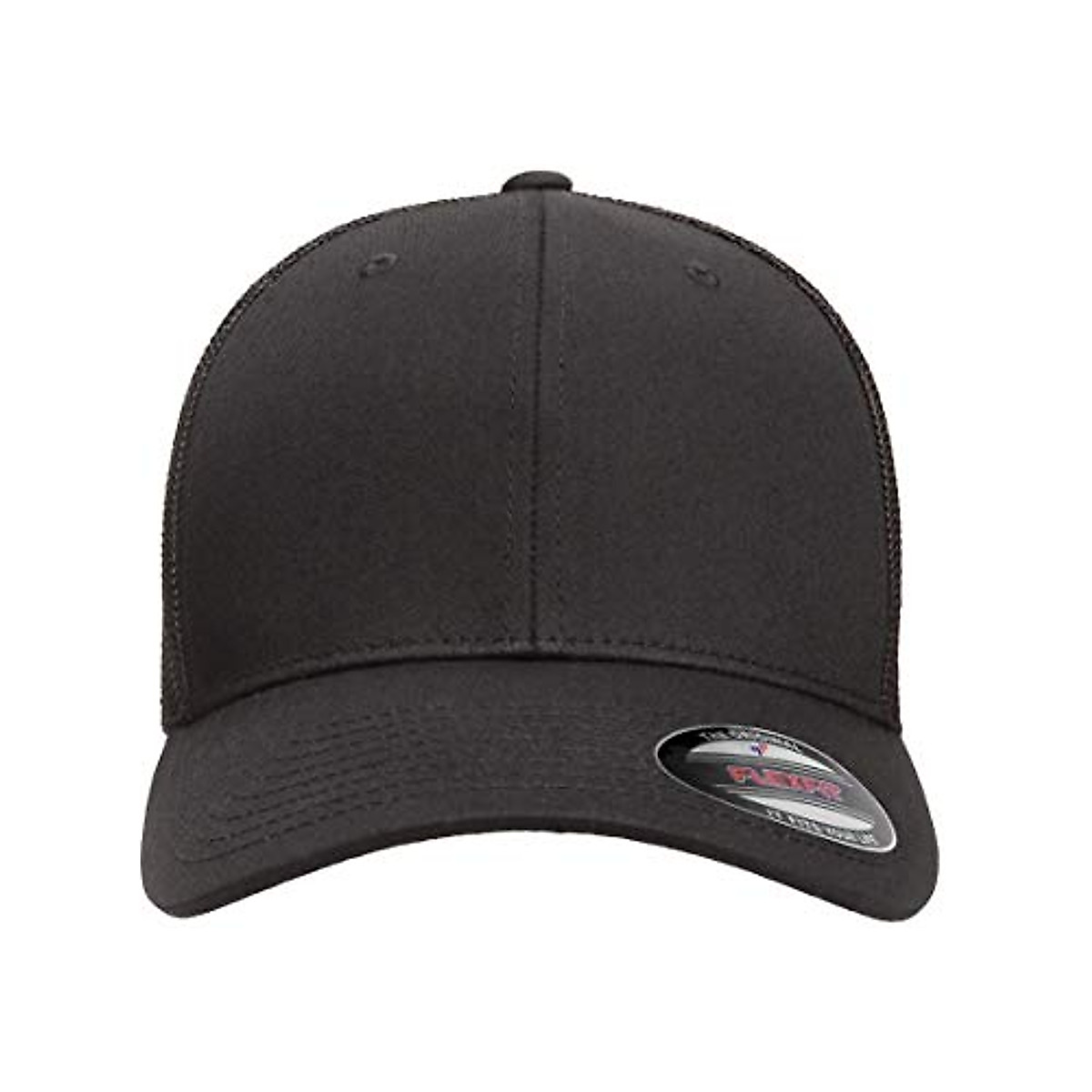 Flexfit Men's one_Size Trucker Cap, Black, Alpha