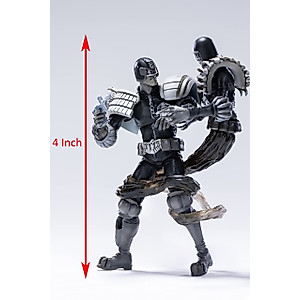 HIYA TOYS Judge Dredd vs Death (Black & White) SDCC 2022 Exclusive 1:18 Scale Action Figure 2-Pack