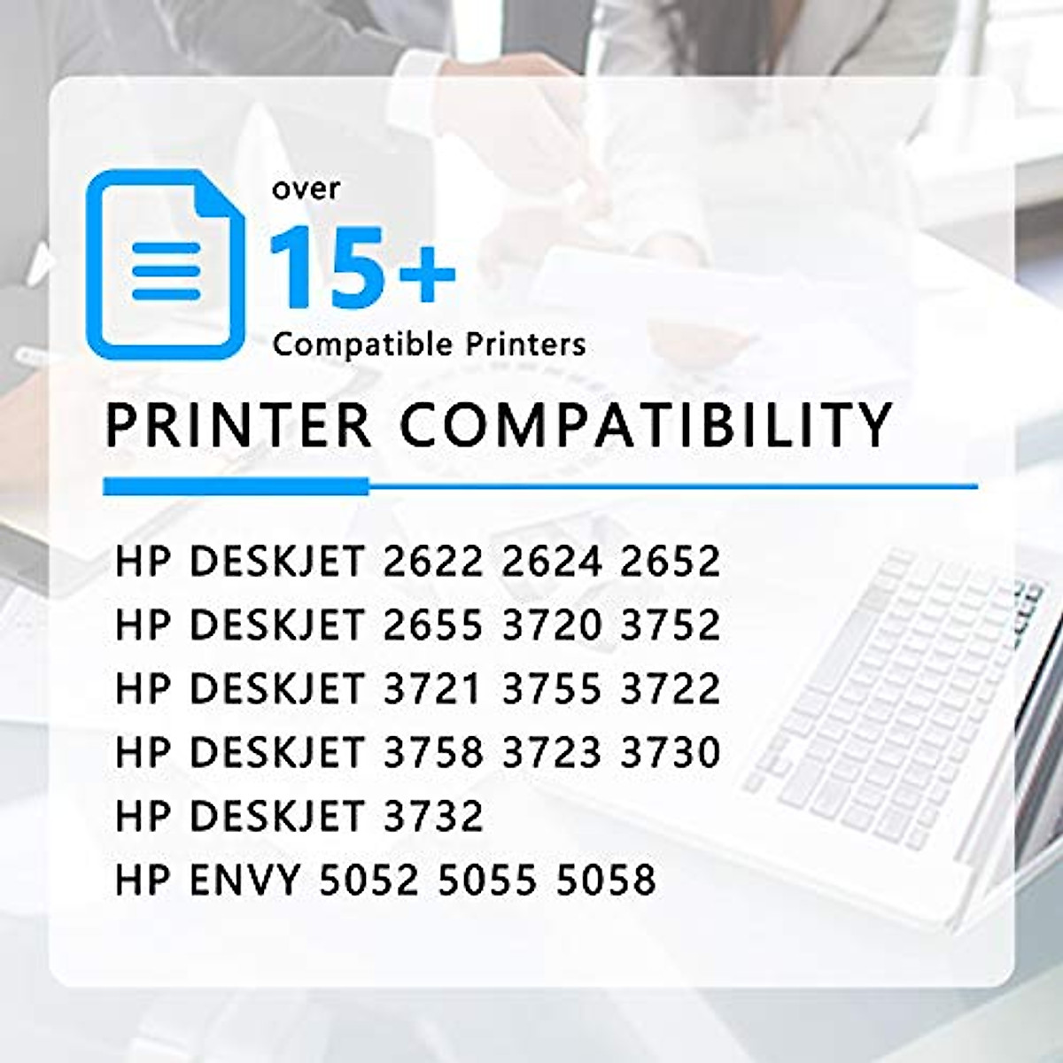 NineLeaf Remanufactured Ink Cartridge Compatible for HP 65XL 65 XL N9K04AN DeskJet 3755 3720 3722 3723 3730 3732 3752 3758 All-in-one Printer (1 Black 1 Tri-Color,2 Pack)
