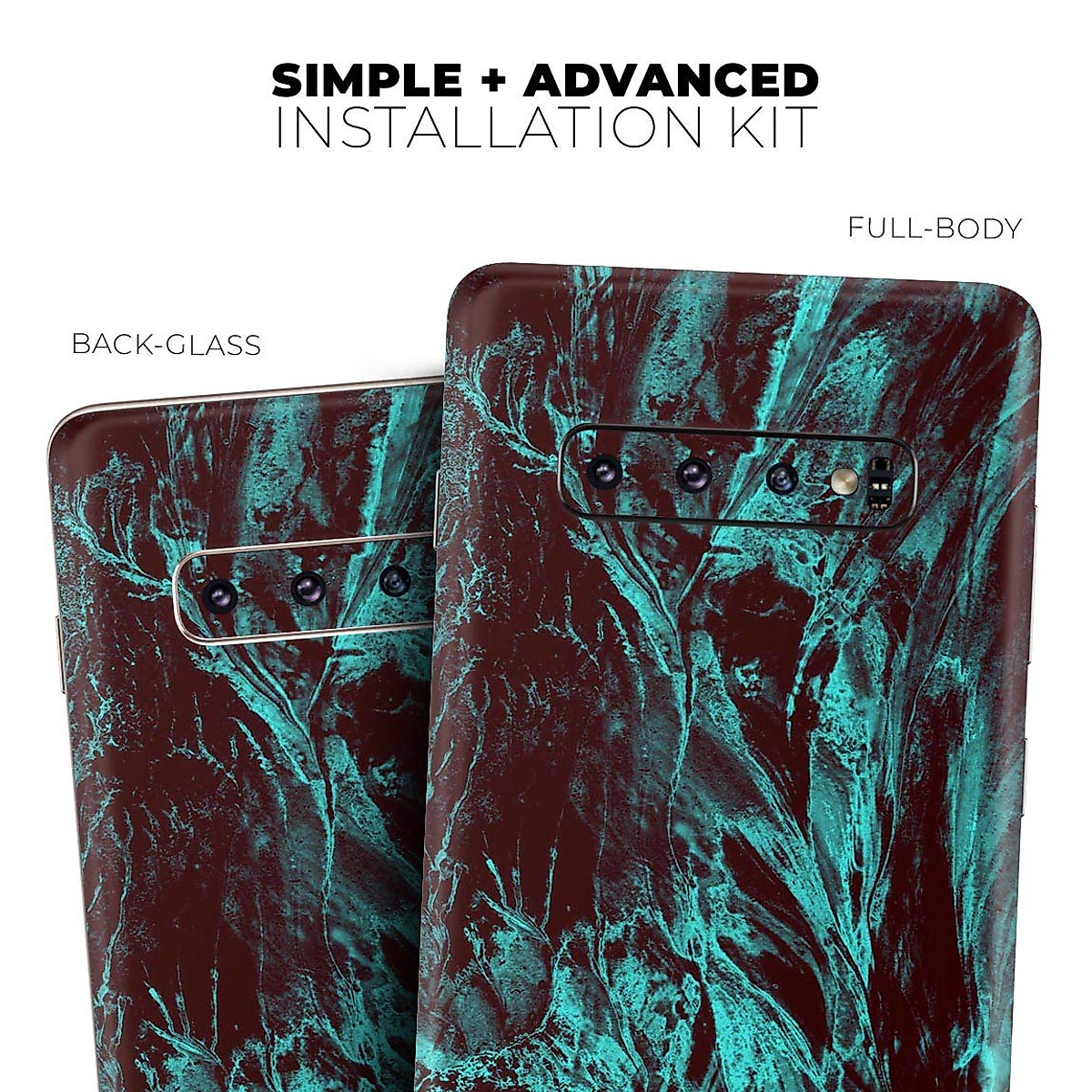 DesignSkinz Liquid Abstract Paint Remix V85 Protective Vinyl Decal Wrap Skin Cover Compatible with The Samsung Galaxy S20 (Screen Trim & Back Glass Skin)