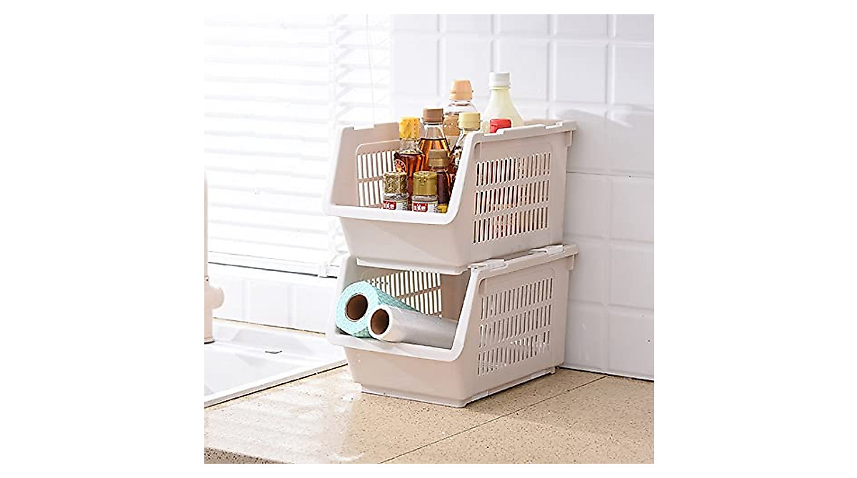 JapanBargain Stackable Kitchen Storage Bin - Organize Now