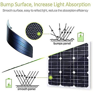 Flexible Solar-Thin-Film Solar Flex etfe Roll up Bendable Solar Panel Cell 6v Solar Panel Portable-Charger-trickle-Feeder-Boats-RV-RVS-Photovoltaic-amorphous-Roll-Waterproof-Light Toys (A-Gold)