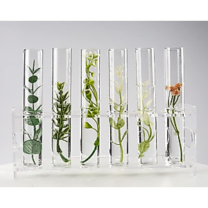 BTSD-home 20pcs Glass Test Tubes 20x120mm 25ml Clear Flat Test Tubes with Cork Stoppers for Plant Propagation, Party and Candy Storage