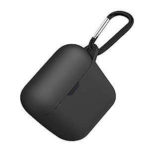 Tamon Silicone Case for JBL Tune 225TWS/220TWS, Soft and Flexible, Scratch/Shock Resistant Silicone Cover for JBL Tune 225TWS/220TWS Headphones (Black)