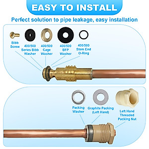 Aulpq 630-7755 Wall Hydrant Repair Kit, for Prier Mansfield Style 300/400/500 Wall Hydrant