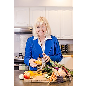 SAFEGRATE Grater Finger Guard for Cutting Vegetables/Grating with Mandoline Slicer/Vegetable Slicer, Stainless Steel Finger Protector for Cutting Food, Dishwasher Safe Finger Guards for Cutting