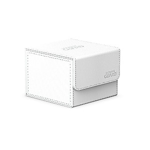 Ultimate Guard Sidewinder 133+, Deck Box for 133 Double-Sleeved TCG Cards, White, Magnetic Closure & Microfiber Inner Lining for Secure Storage