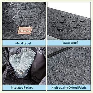 Arctic fox Laptop Tote Bag for Women/Men, 15.6'' Computer Messenger Teacher Work Bag with Padded Laptop Case for Business, Office and Travel.