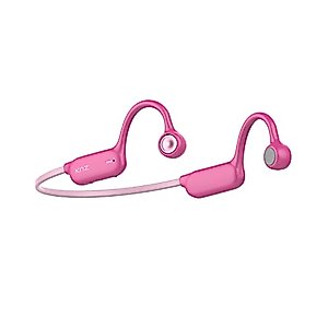 KNZ EZPZ 5.1 Bluetooth Over Ear Air Conduction Headphones, Perfect for Sports, Outdoor Activities and Children, Built-in Microphone, Sweat and Splash Proof, 8 Hrs Music Play, USB-C Charging (Pink)