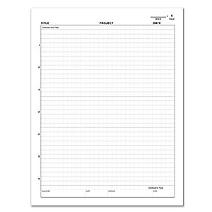 BookFactory Chemistry Lab Notebook - (8.5" X 11") - Scientific Grid Pages, Durable Translucent Cover, Wire-O - Page Size: 8" x 11" (21.6cm x 27.9cm)