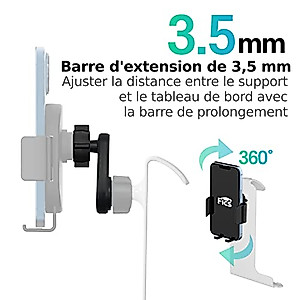 FICS IONIQ 5 Mobile Phone Holder — Designed to Fit Perfectly Only in The Hyundai IONIQ 5 — Supports iPhone SE, 12, 13, 14, 14 Max/Galaxy/Razr