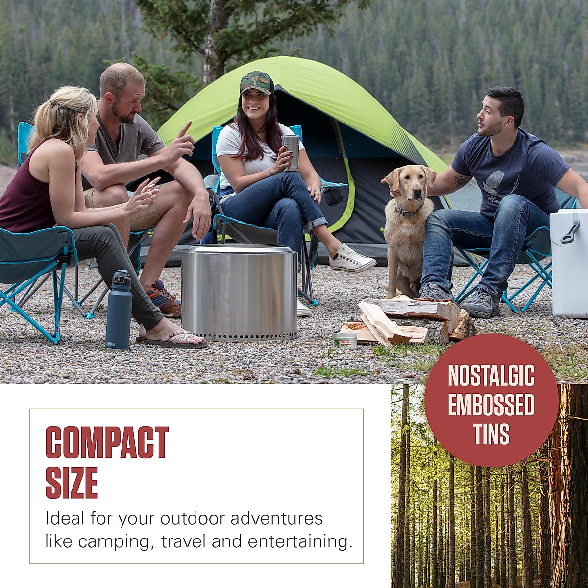 Coleman Scented Outdoor Citronella Candle with Wooden Crackle Wick - 6 oz