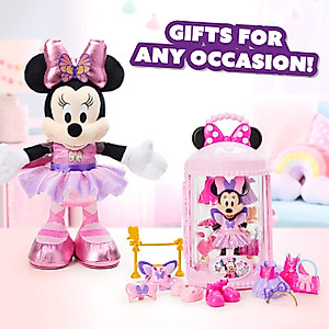 Just Play Disney Junior Minnie Mouse Fabulous Fashion Ballerina Doll, 13-piece Doll and Accessories, Officially Licensed Kids Toys for Ages 3 Up