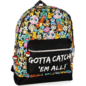 Pokemon Backpack Gamer Bag with Adjustable Straps One Size