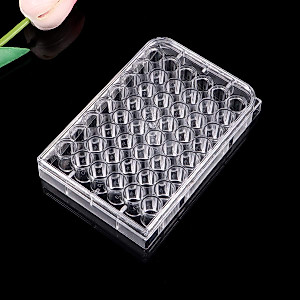 UKCOCO Plastic Premium Culture Plate 48 Well Cell Culture Plate for Lab