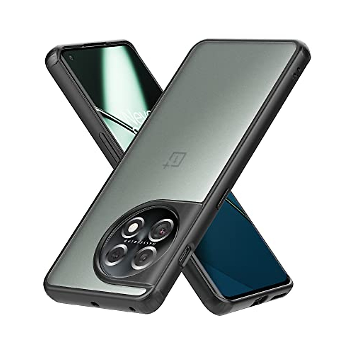 Feitenn for Oneplus 11 5G Case, PC+TPU Hard Back Shockproof Case Cover for Oneplus 11 5G Anti-Slip Matte Slim Protective Case Outdoor Daily (Black)