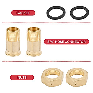 Solimeta Water Meter, Cold Water Meter for Garden and Home, 3/4"NPT Couplings, Measuring in Cubic Meter