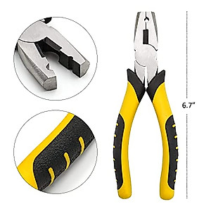 PAULOZYN 600PCS Wire Cage Clips and Wire Cage Pliers Kits, Pet Poultry Chicken Rabbit Bird Cage Building Installation Wire Cage Fasten Clips Buckle Pliers ​Tools