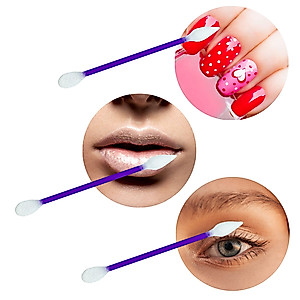 900pcs CGR Precision Cotton Swabs with Pointed and Flattened Tip Cosmetic Makeup Applicator(3x300pcs in bags)