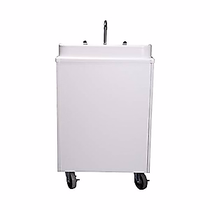 Waterworks Concession Sinks Premier Portable Handwashing Station with Hot Water - White
