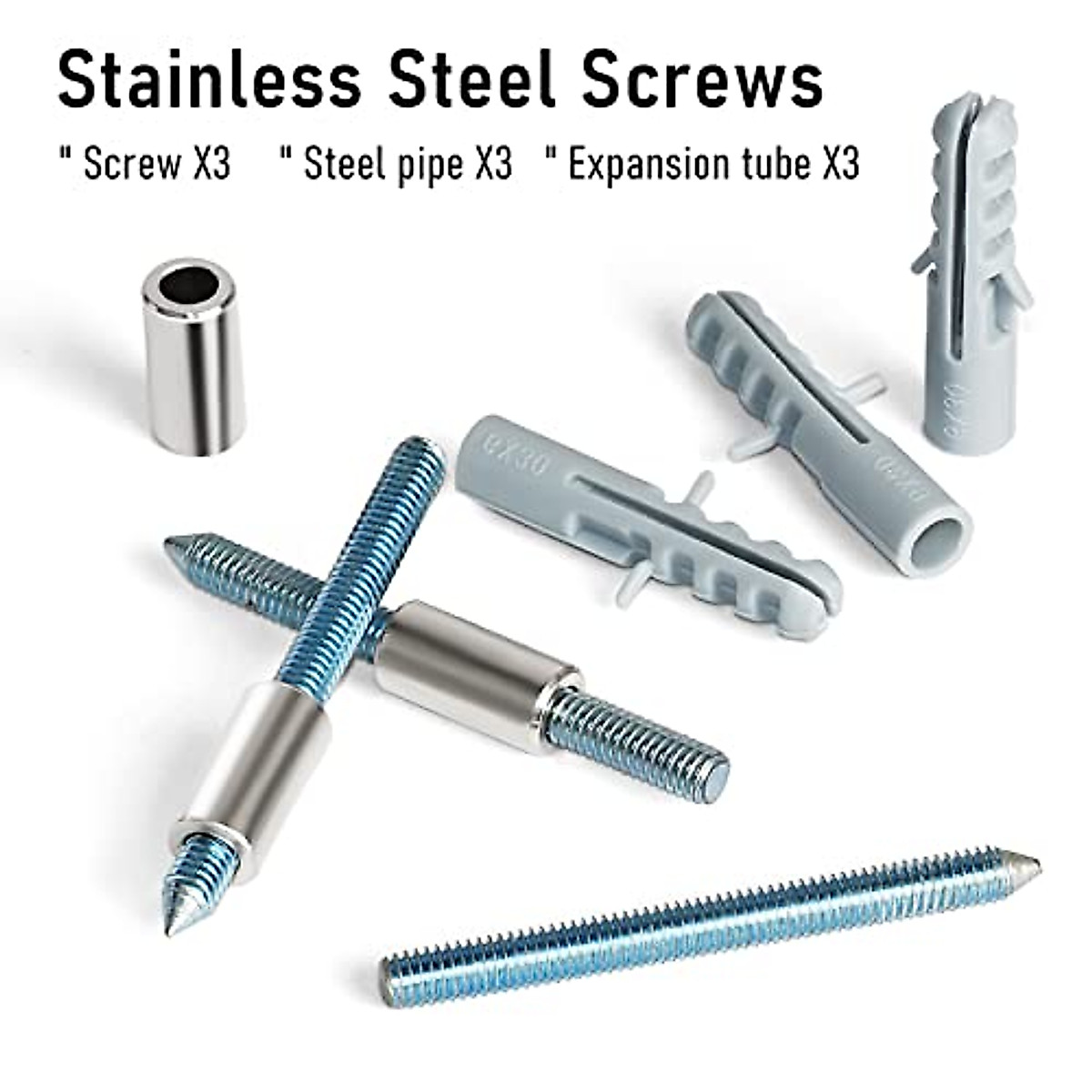 House Numbers for Outside, Gibolin 5 Inch Silver Floating Metal Modern Address Numbers Garden Door Mailbox Decor Anti-Rust Visibility Signage with Nail Kit, Number 9