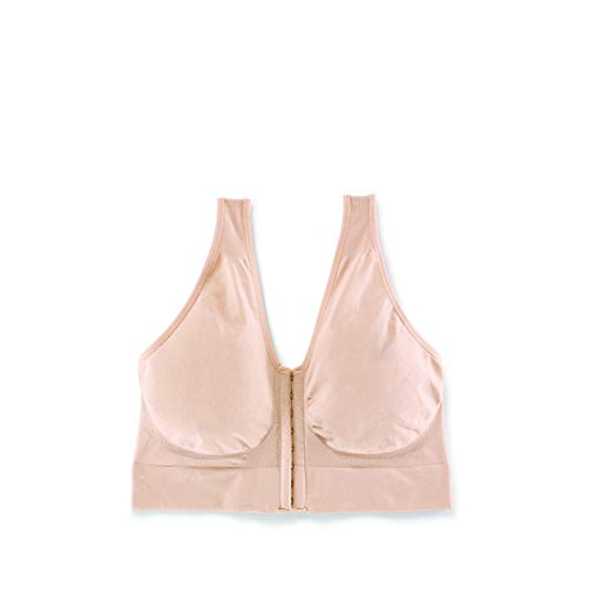 JUST MY SIZE womens Pure Comfort Front Close Wirefree Mj1274 Bra, Sandshell, 1X US