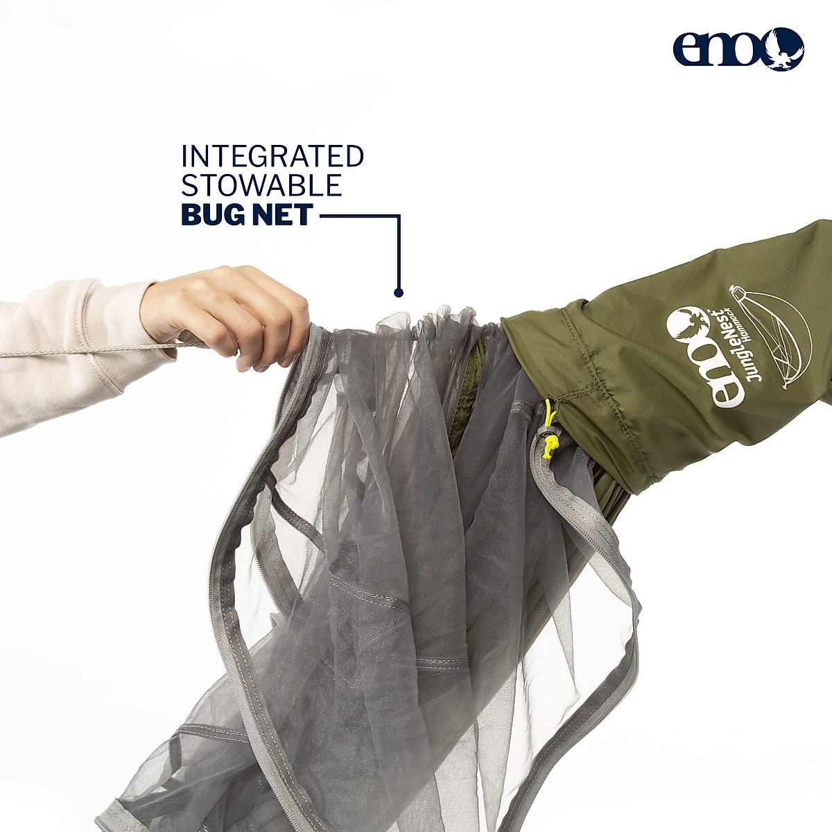 ENO, Eagles Nest Outfitters JungleNest Hammock, Evergreen