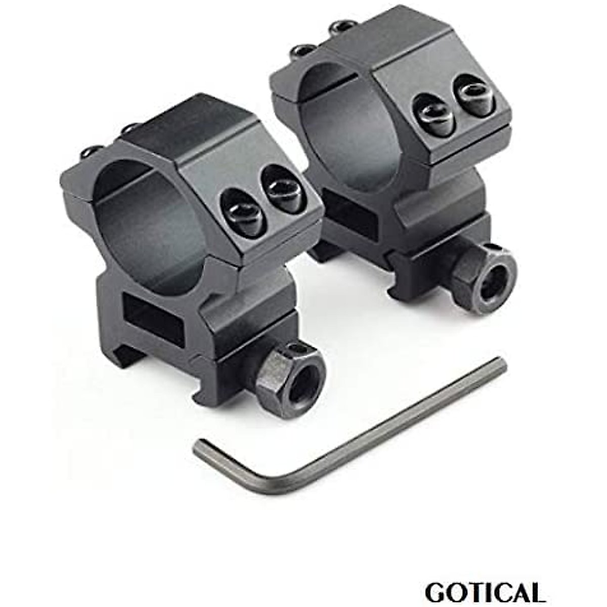 GOTICAL Ruger 10/22 and 3/8" Tactical 4x32 Compact Scope Rangefinder Reticle Hunting Riflescopes Cross-Hair Reticle and Ruger 10/22 Weaver and 3/8" Predrilled Receiver